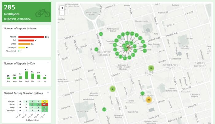 Hacking on Bike Parking at Toronto City Hall | Code for Canada