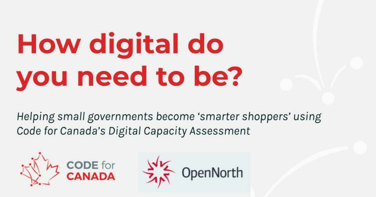 Code for Canada's Digital Capacity Assessment… | Code for Canada