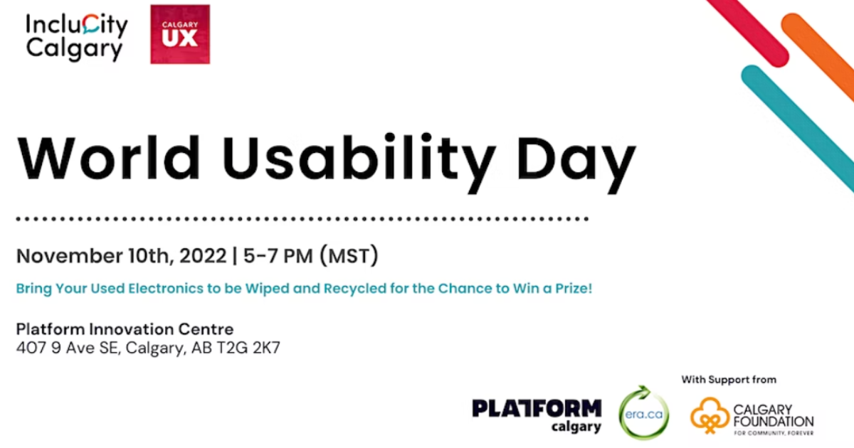 World Usability Day 2022 "Our Health": Speaker +… | Code for Canada